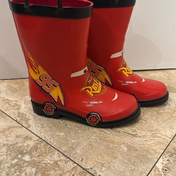 Disney | Shoes | Disney Cars Red Rain Boots | Poshmark